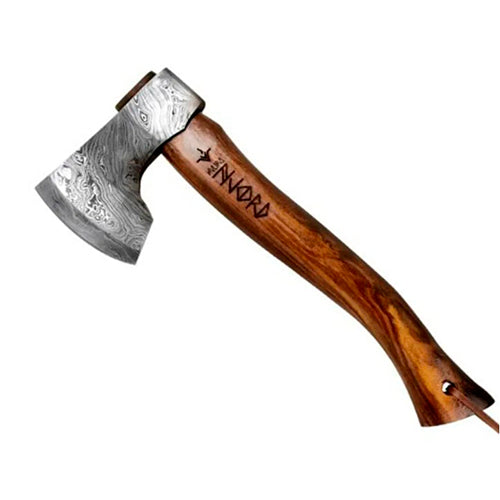 Viking Axe in Damascus Steel Njord Huldra – Carbin