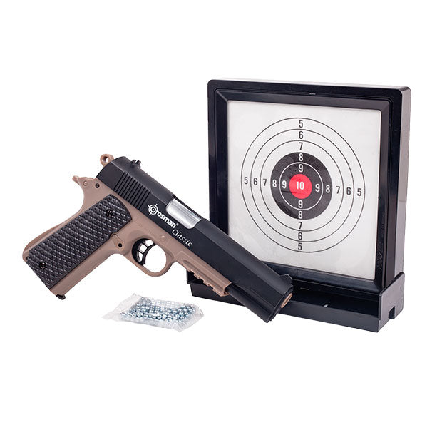 Kit Pistola Muelle Monotiro Crosman 1911 – Carbin